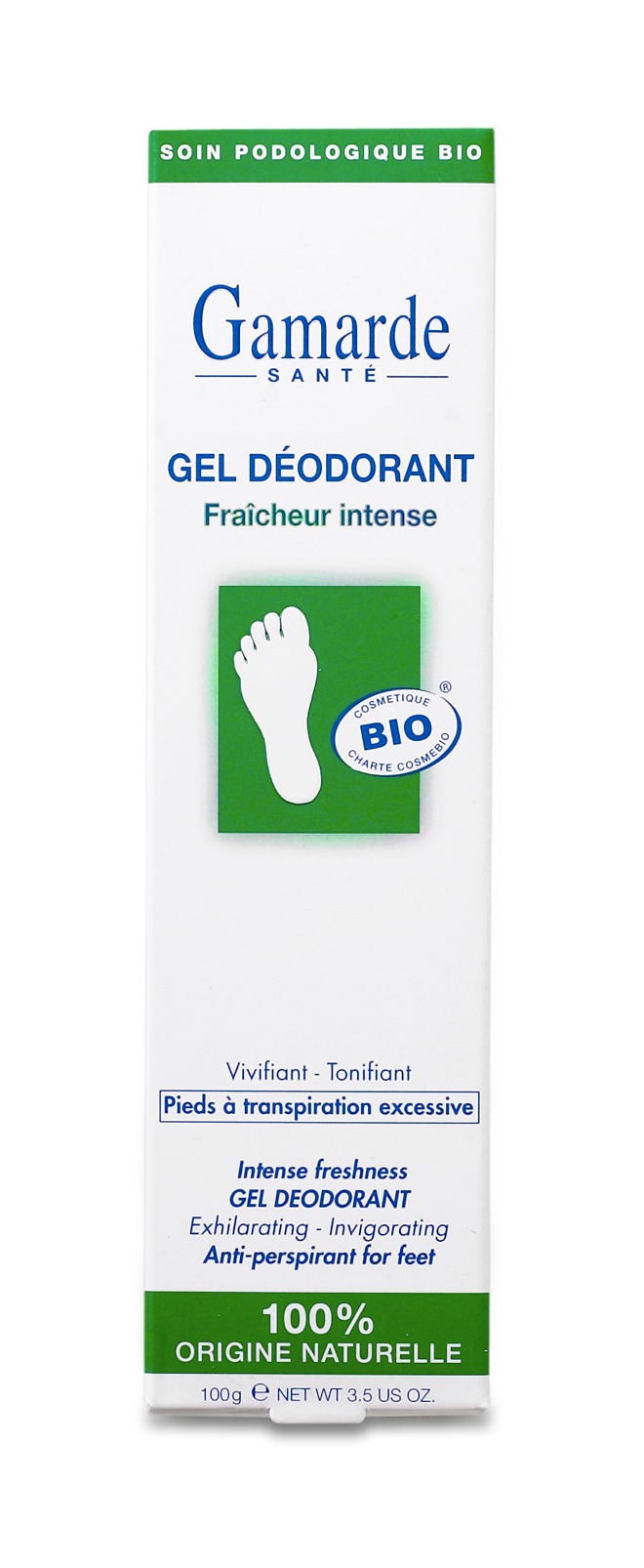 Gamarde Sante, Jalkadeodorantti 100 g – Jalkojen hikoilun hillintään ...
